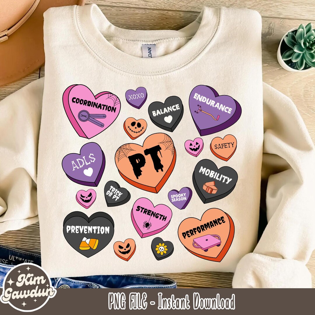 Physical Therapy Halloween Png, Physical Therapist Png, Spooky PT Png ...