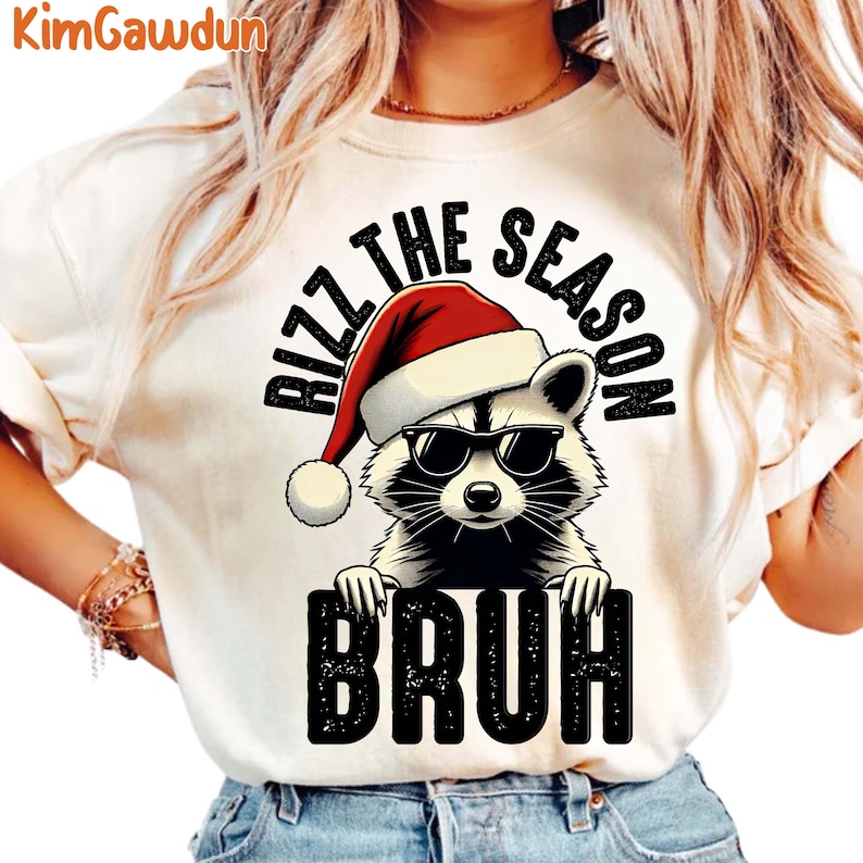 Merry Rizzmas PNG, Rizz the Season PNG, W Rizz Christmas PNG, Rizzler ...