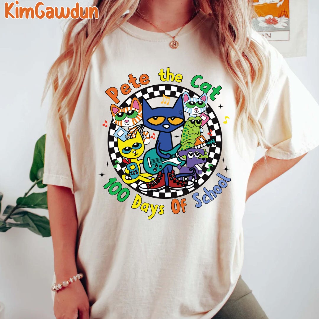 Pete the Cat 100 Days of School PNG, Pete the Cat Groovy Cat Png, the ...