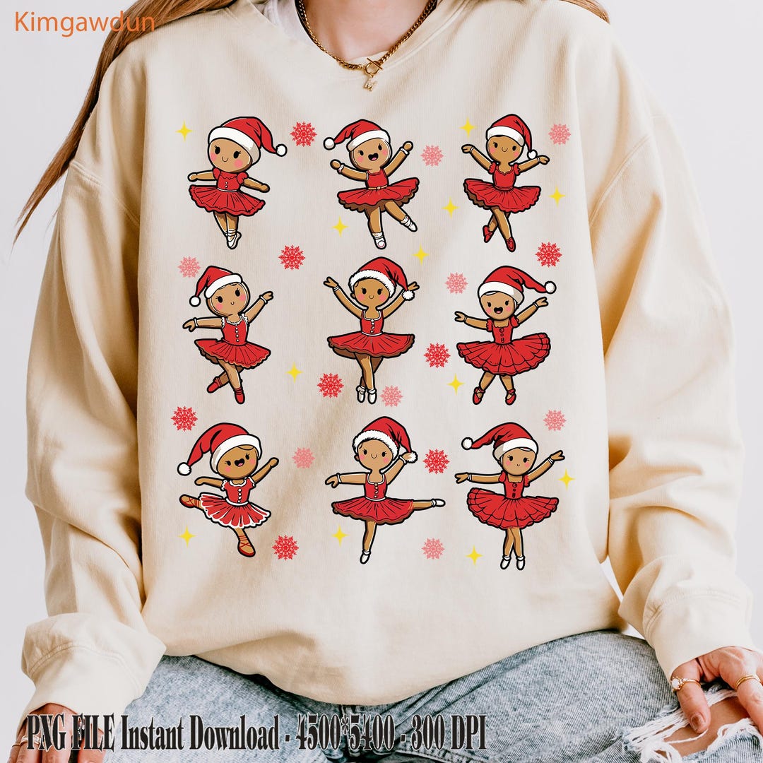 Cute Ballet Gingerbread Png, Funny Ballet Xmas Png, Ballet Dancer Png ...