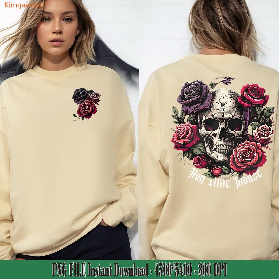 Run Little Mouse PNG, Trendy Rose Skeleton Png, Haunting Adeline PNG ...