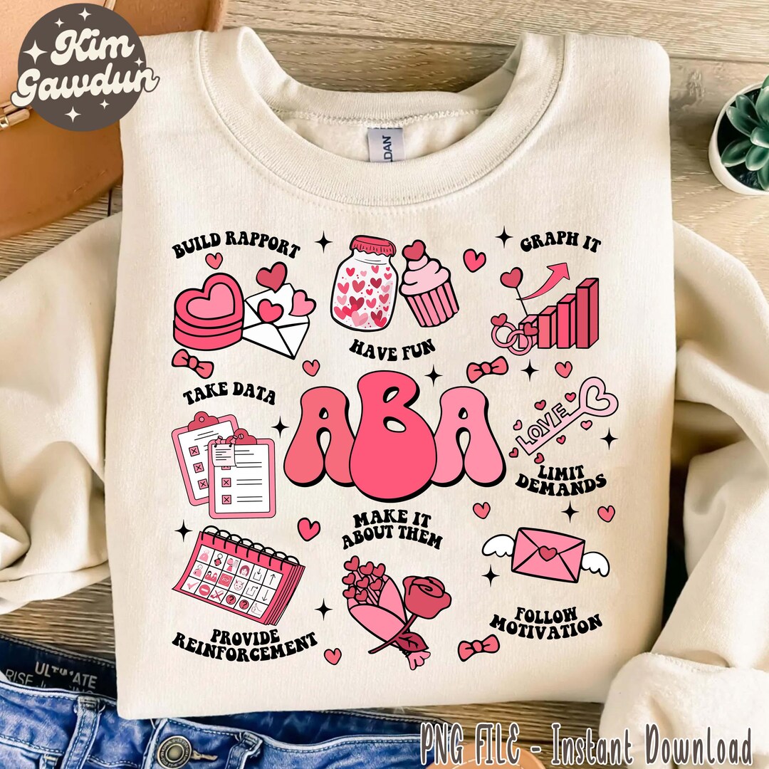 Valentine ABA PNG, ABA Valentine Png for Sublimation, Valentine Aba ...
