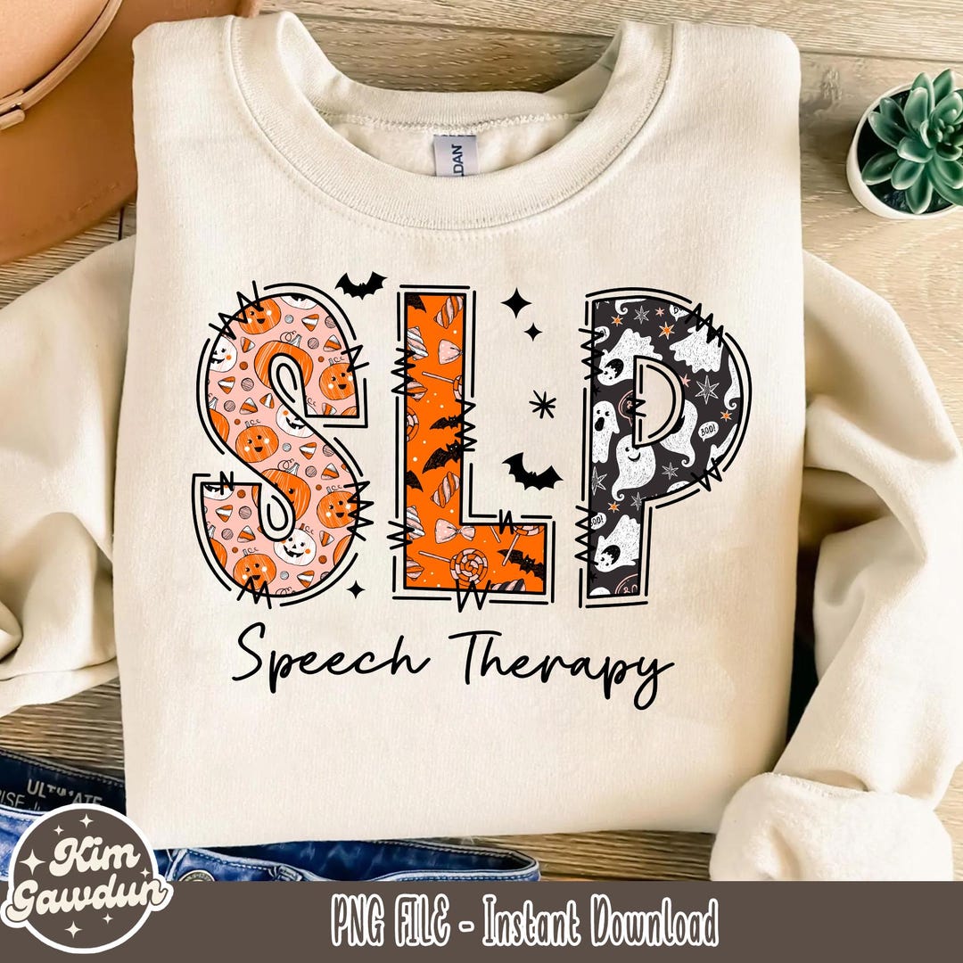 Speech Therapy SLP Halloween PNG, Funny Speech Language Pathologist ...