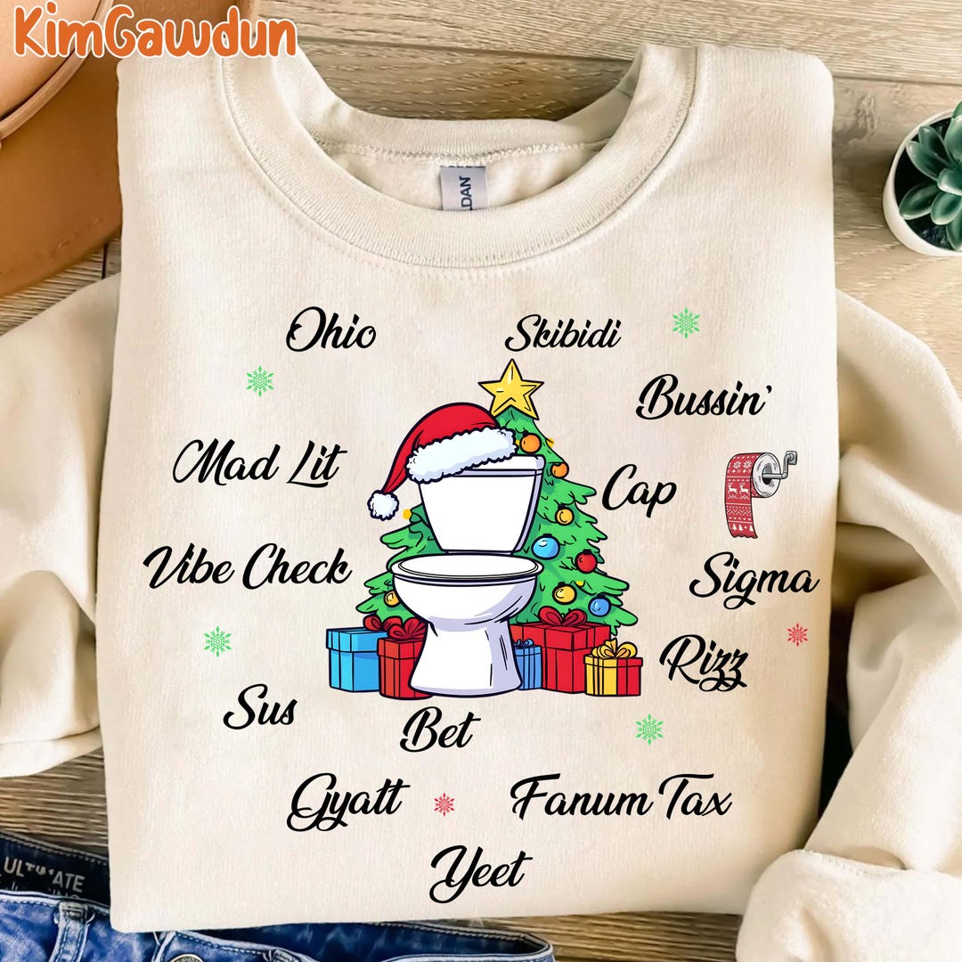 Skibidi Rizzmas, Merry Rizzmas Png, Christmas Santa Png, Merry ...