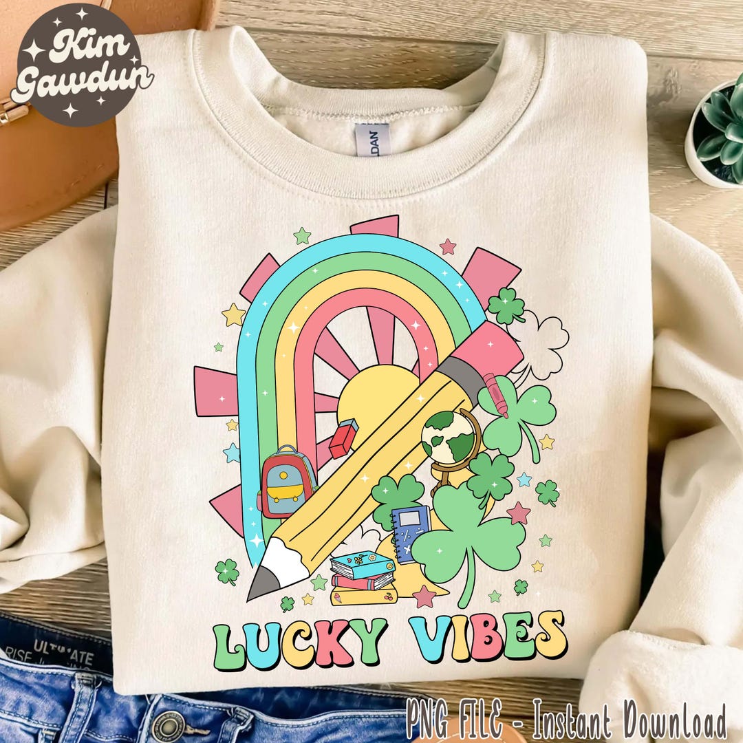 Lucky Vibes Teacher Png, Teacher St Patrick Png, Lucky Teacher Png, St ...