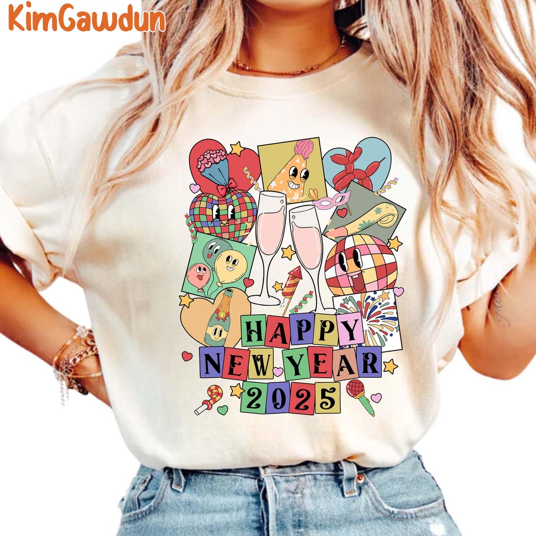 Retro Groovy New Year 2025 Png, New Years Png, Disco Ball Png ...