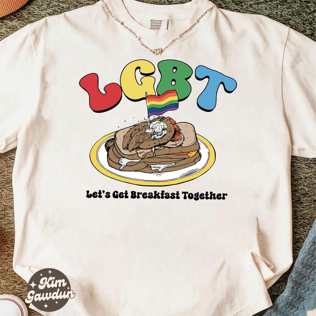 LGBT Let’s Get Breakfast Together Png File, Pride Lgbt Gifted PNG ...