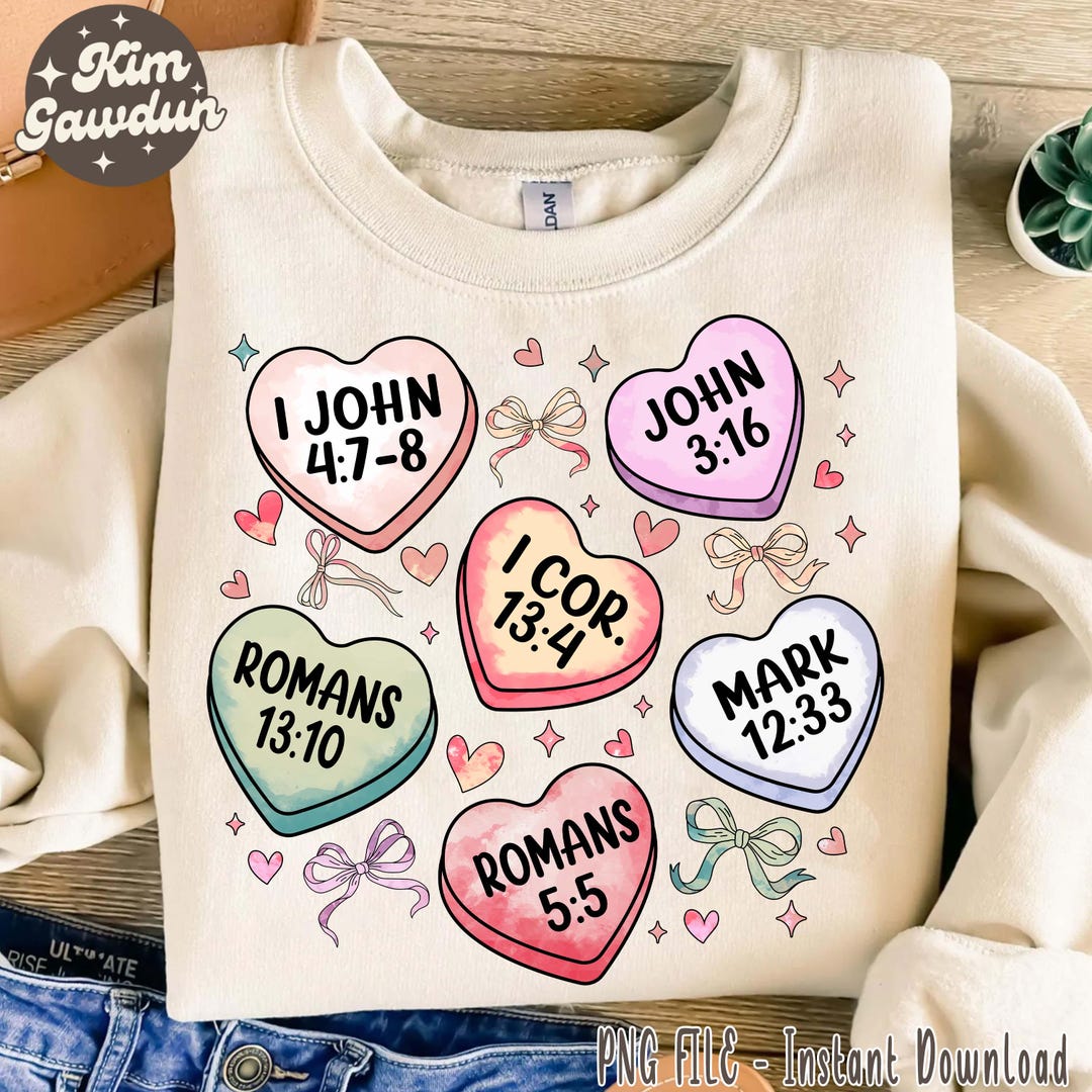 Christian Heart Candy, Heart Candy, Valentines Day, Conversation Hearts ...