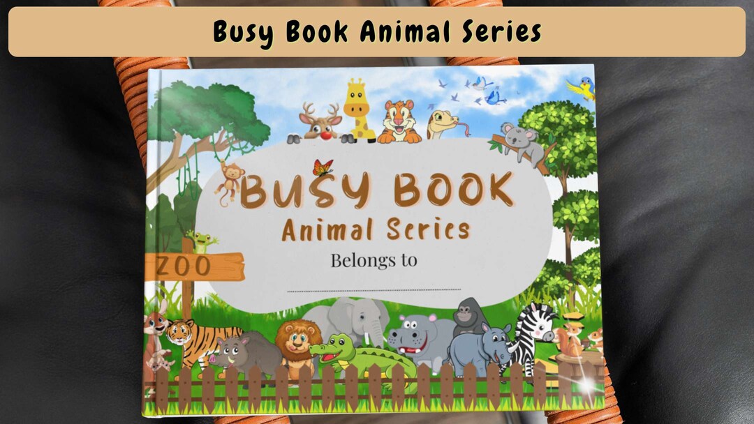 Busy Book Animal Series, Printable Preschool Activities, Homeschool ...