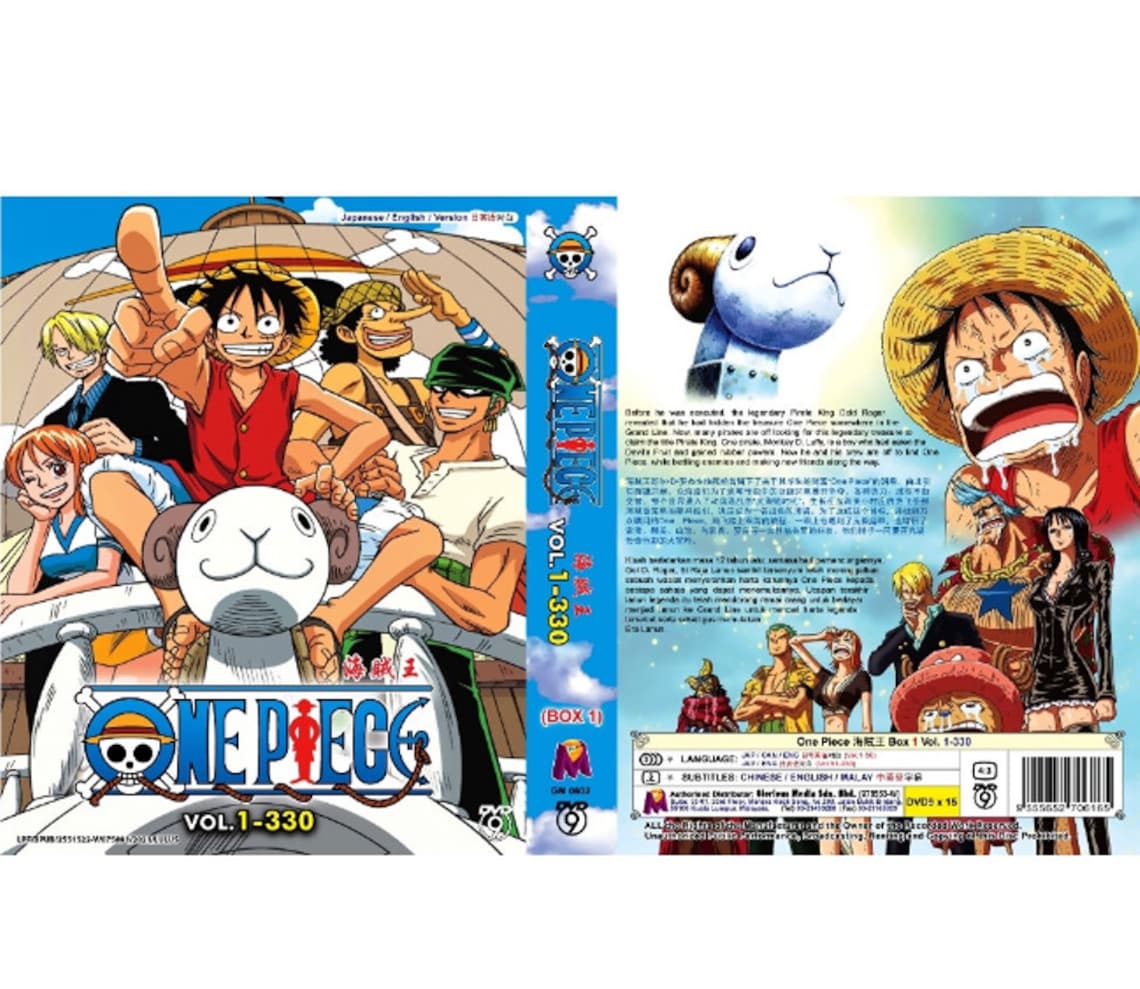 One Piece Box 1 Vol.1-330 TV Series Japanese Anime DVD Subtitle English ...