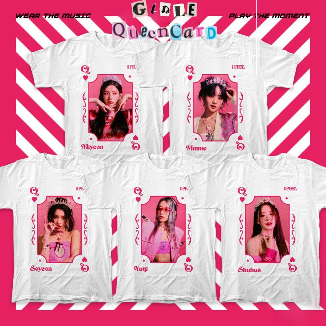 Kpop G-idle Member Shirt, G-IDLE Queencard Shirt, Gidle I Feel Album ...