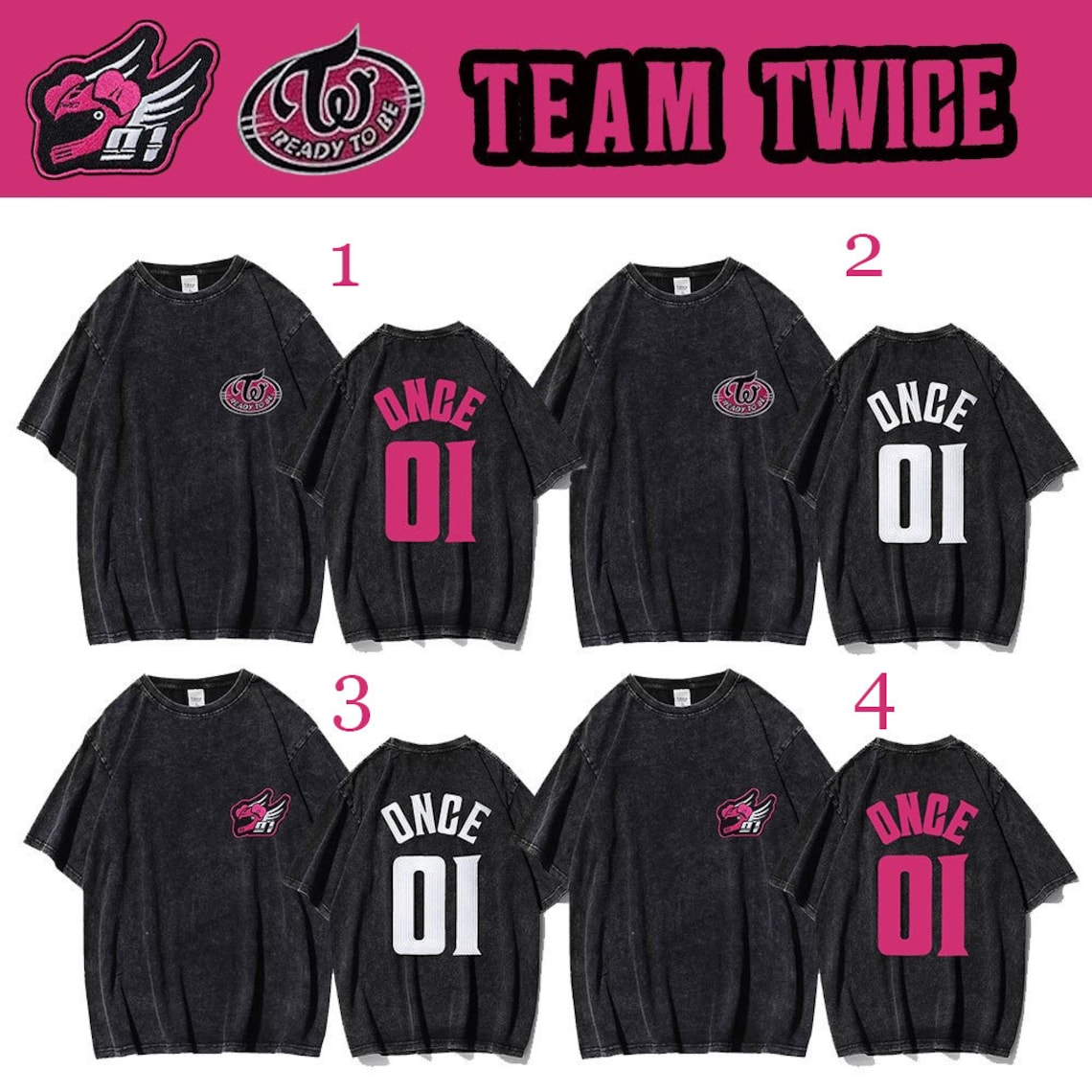 TEAM TWICE Shirt, Twice Member Shirt, Twice Merch, Twice 5th World Tour ...