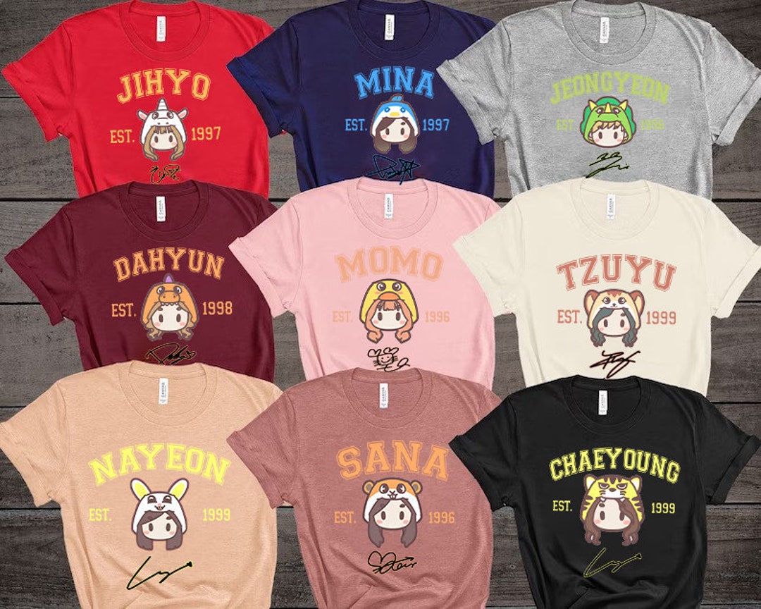 Vintage Twice Chibi Sweatshirt, Cute Twice Members Chibi Sweatshirt ...