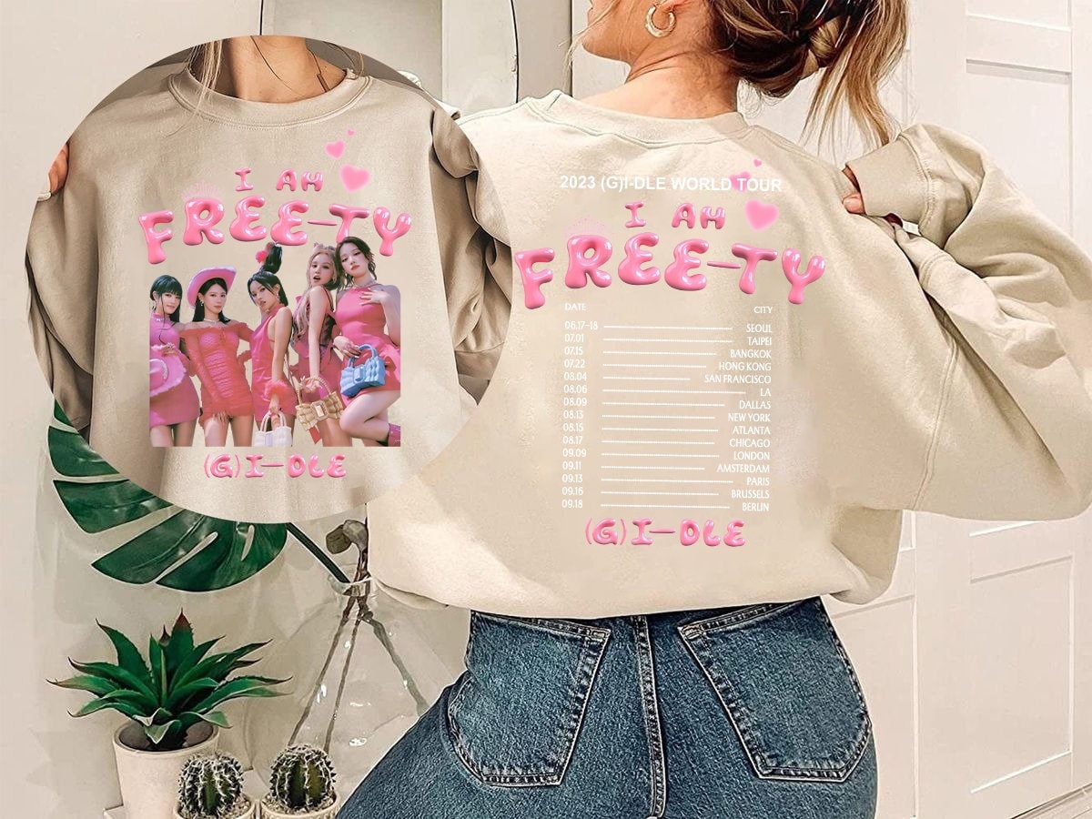 G-Idle Iam freety Shirt, G-idle World Tour 2024 Shirt, Gidle I Feel ...