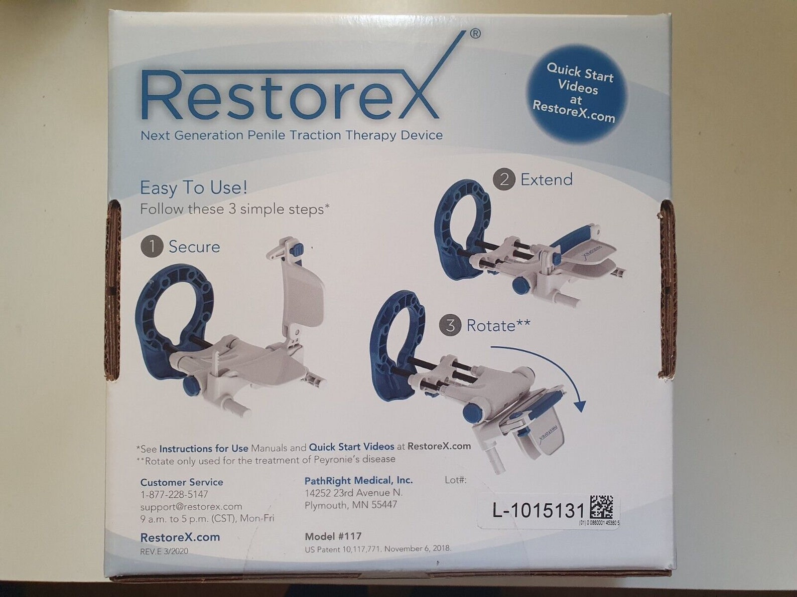 New Restorex Penile Curve Correction & Lenghtening Device / Medically ...