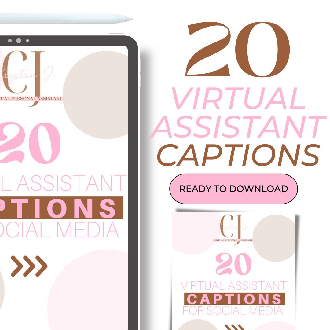 20 Virtual Assistant Captions Virtual Assistant Caption Template ...