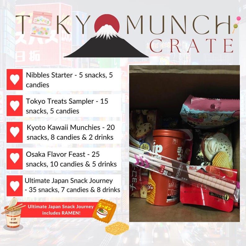 Kyoto Kawaii Munchies Japanese Snack Box, 30-piece Japanese Savory ...