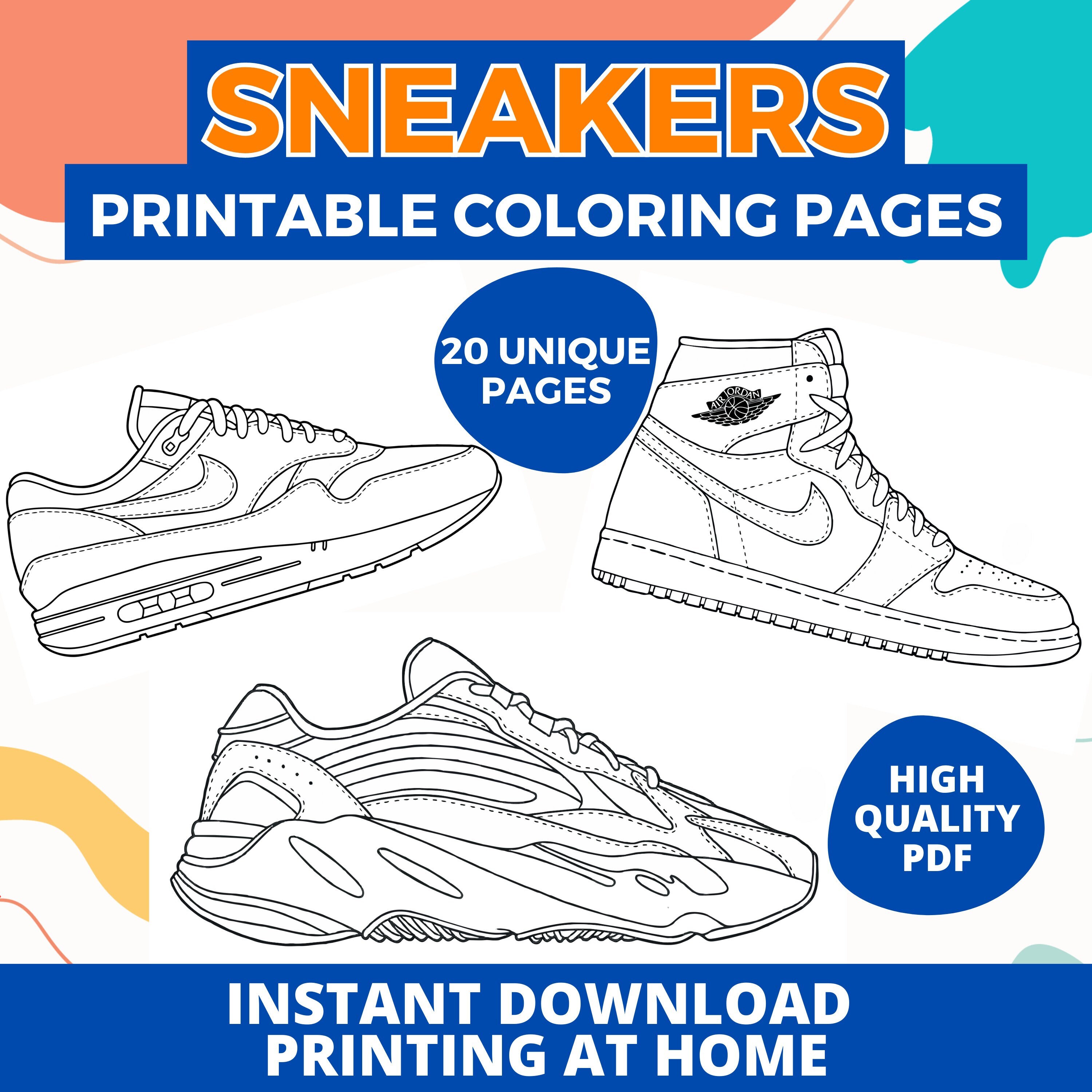 Shoe Print Coloring Page