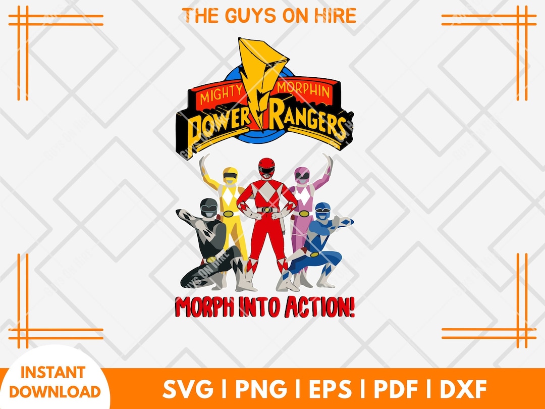 Mighty Morphin Power Rangers svg Power Rangers Skinny Tumbler / Rangers ...