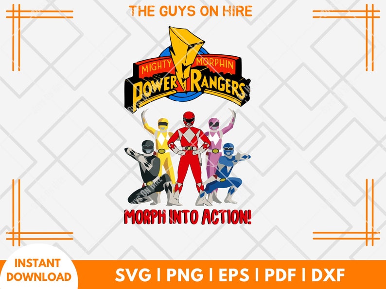 Mighty Morphin Power Rangers svg Power Rangers Skinny Tumbler / Rangers ...