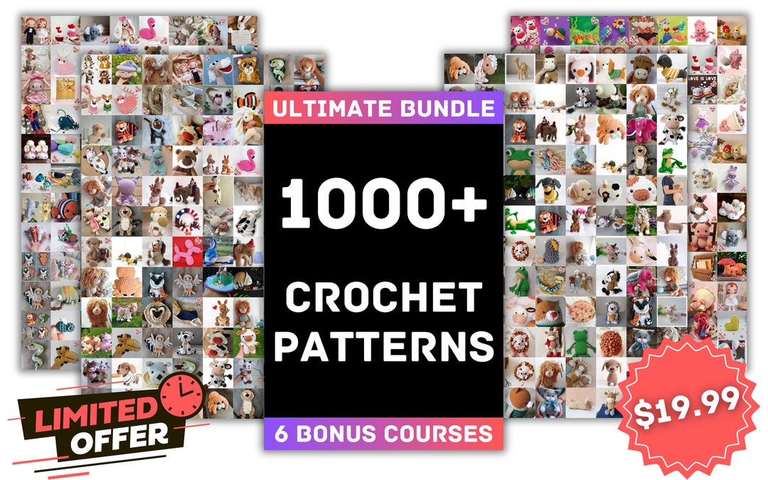 Buy CROCHET PATTERN BUNDLE 1000 Crochet Patterns All Access Pass ...