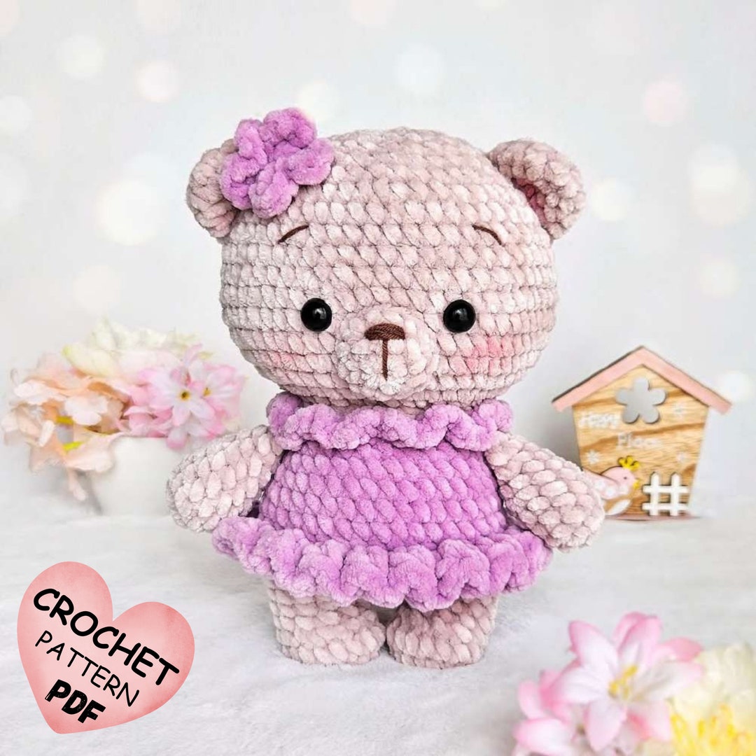 Easy Crochet Bear PATTERN Pdf DIY Amigurumi Teddy ENGLISH Amigurumi ...