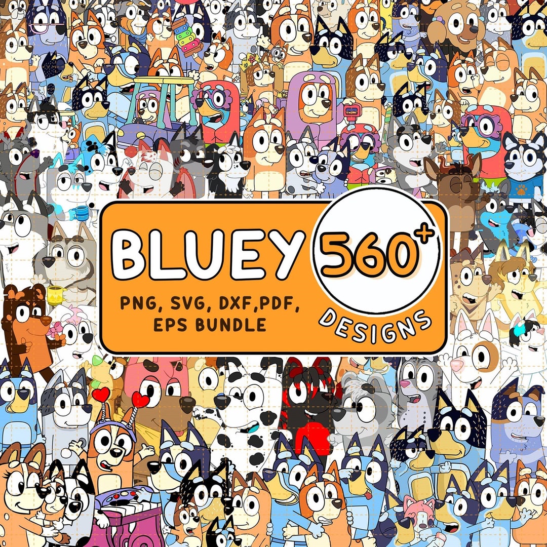 600 Bluey Theme Pack Bluey Png Bundle Cut Files Bluey - Etsy.de