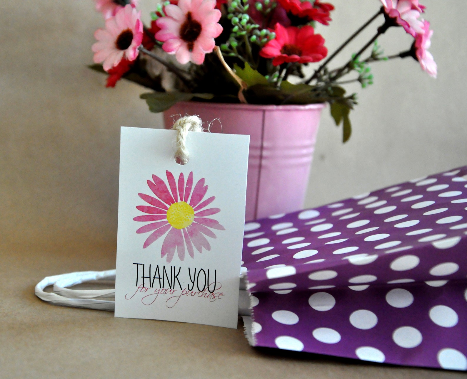 Printable Thank You for Your Purchase Tag Printable Daisy - Etsy Printable Thank You for Your Purchase Tag Printable Daisy - Etsy