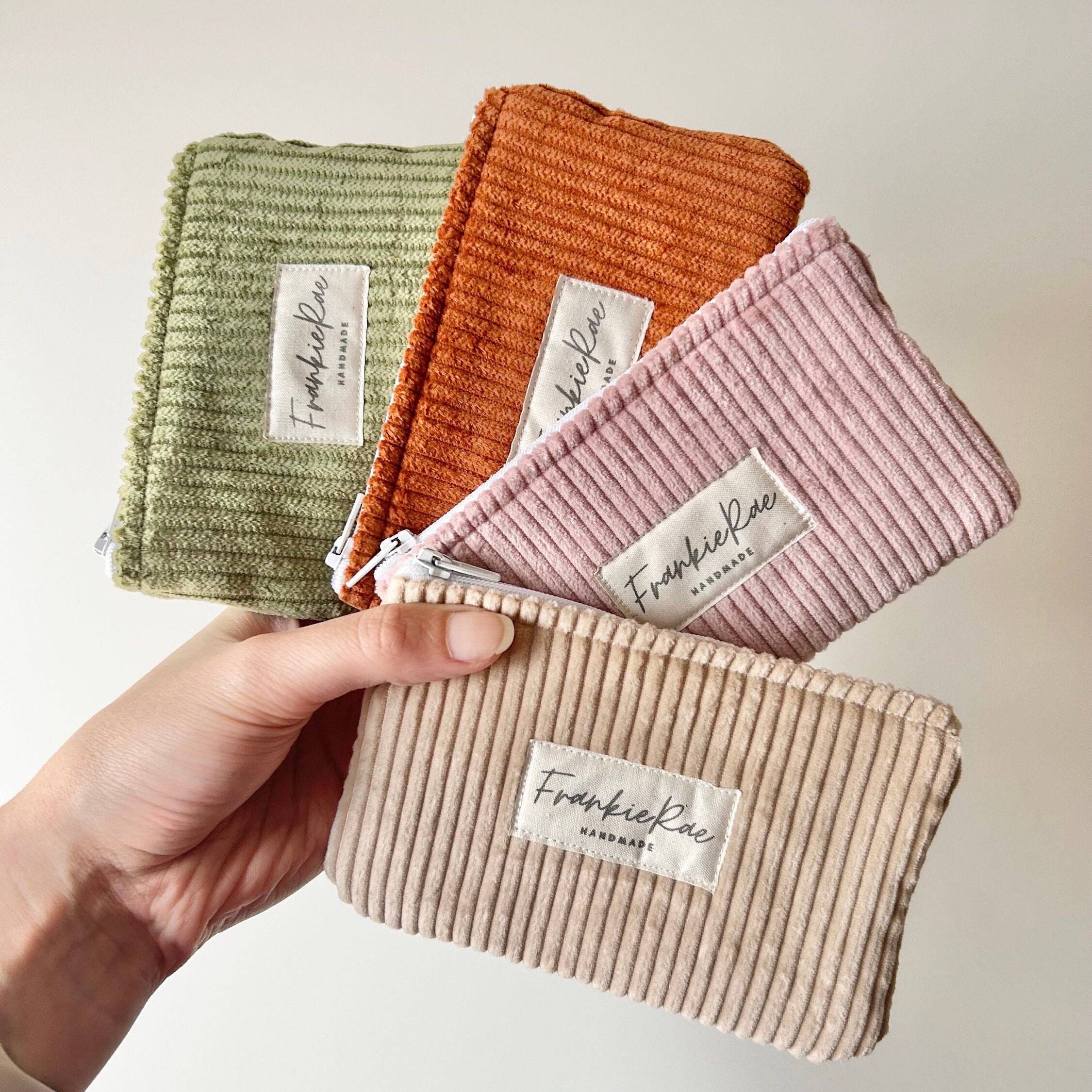 Corduroy Mini Zippered Coin Pouch, Card Wallet Purse - Etsy Australia