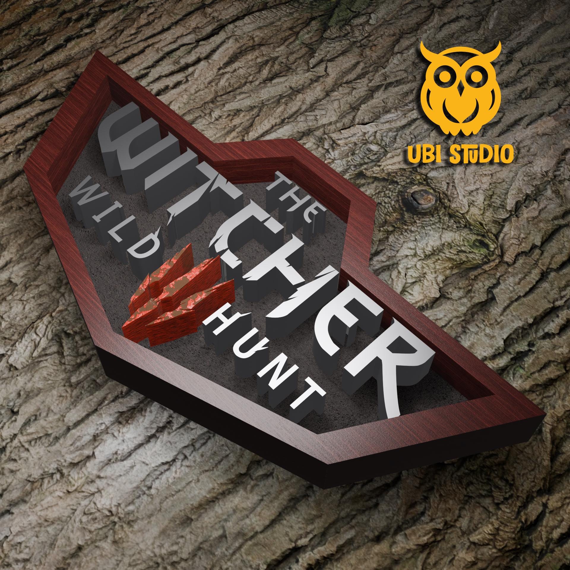 The Witcher 3D Model | Wall Decor (one Piece) - 3D Print STL File ...