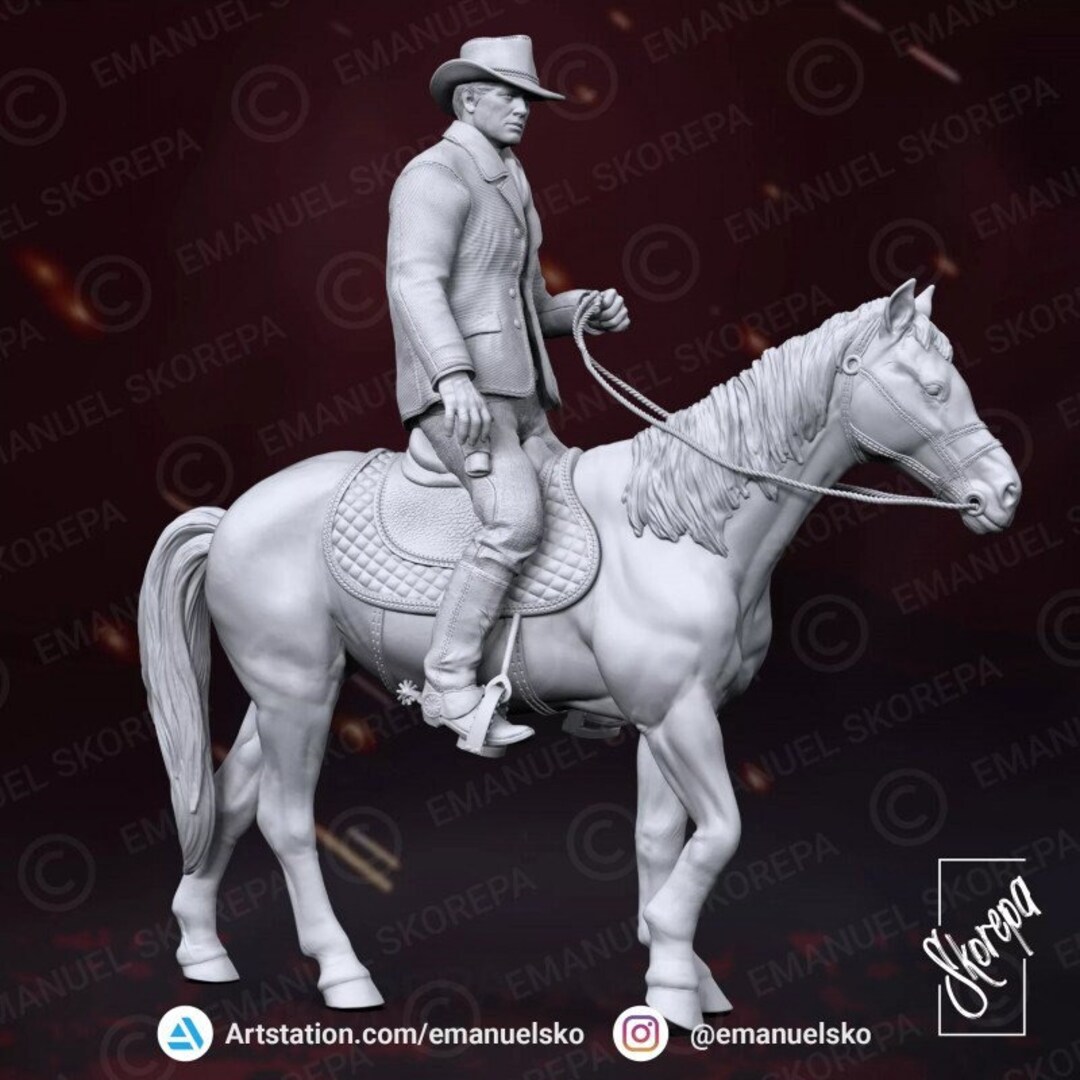 Arthur Morgan Red Dead Redemption 3D Print STL File Download STL - Etsy