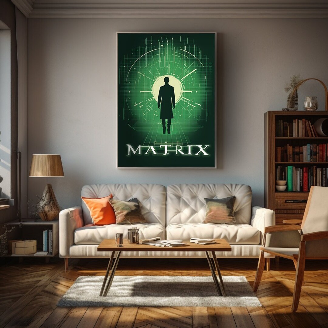 Matrix Cinema Poster Editable Digital Product Wall Decor Cinema Posters ...