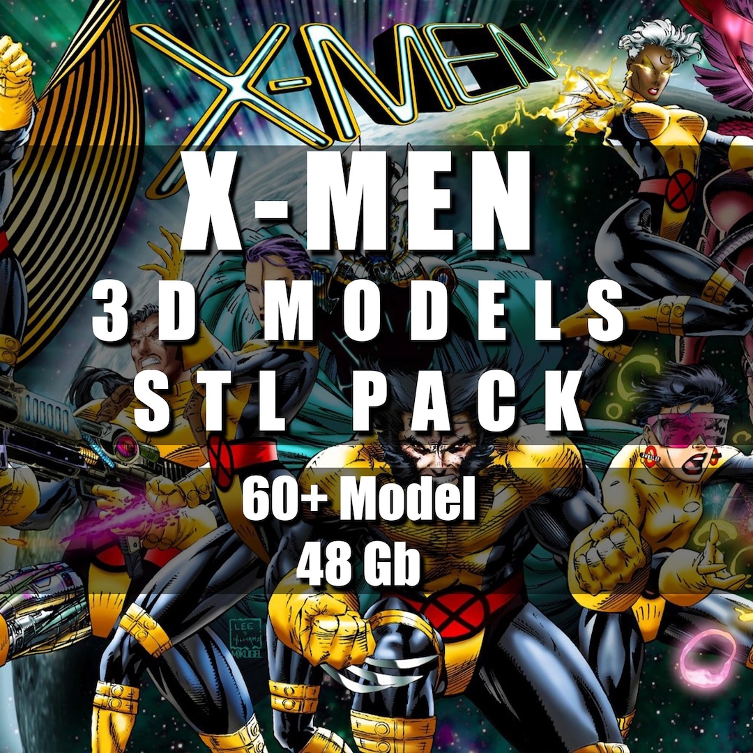 X-MEN Bundle Pack 3D Printable STL File Pack 3D Model 3D Print - Etsy ...