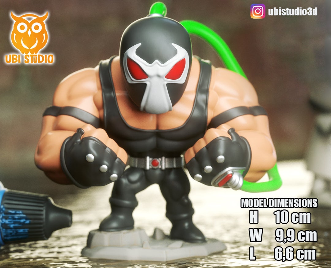 Bane Chibi Bane Statue 3D Printed | Gift for Gamer | Handmade Gift ...