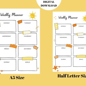 Weekly to Do List Printable, Weekly Task List, Weekly Planner for Kids ...