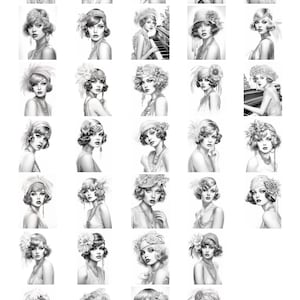 Roaring Twenties: Gatsby 65 Coloring Pages - Etsy