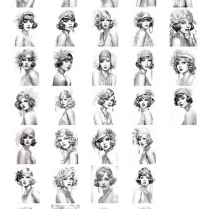 Roaring Twenties: Gatsby 65 Coloring Pages - Etsy