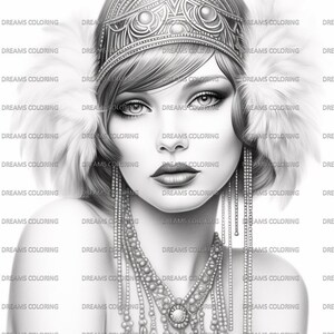 Roaring Twenties: Gatsby 65 Coloring Pages - Etsy