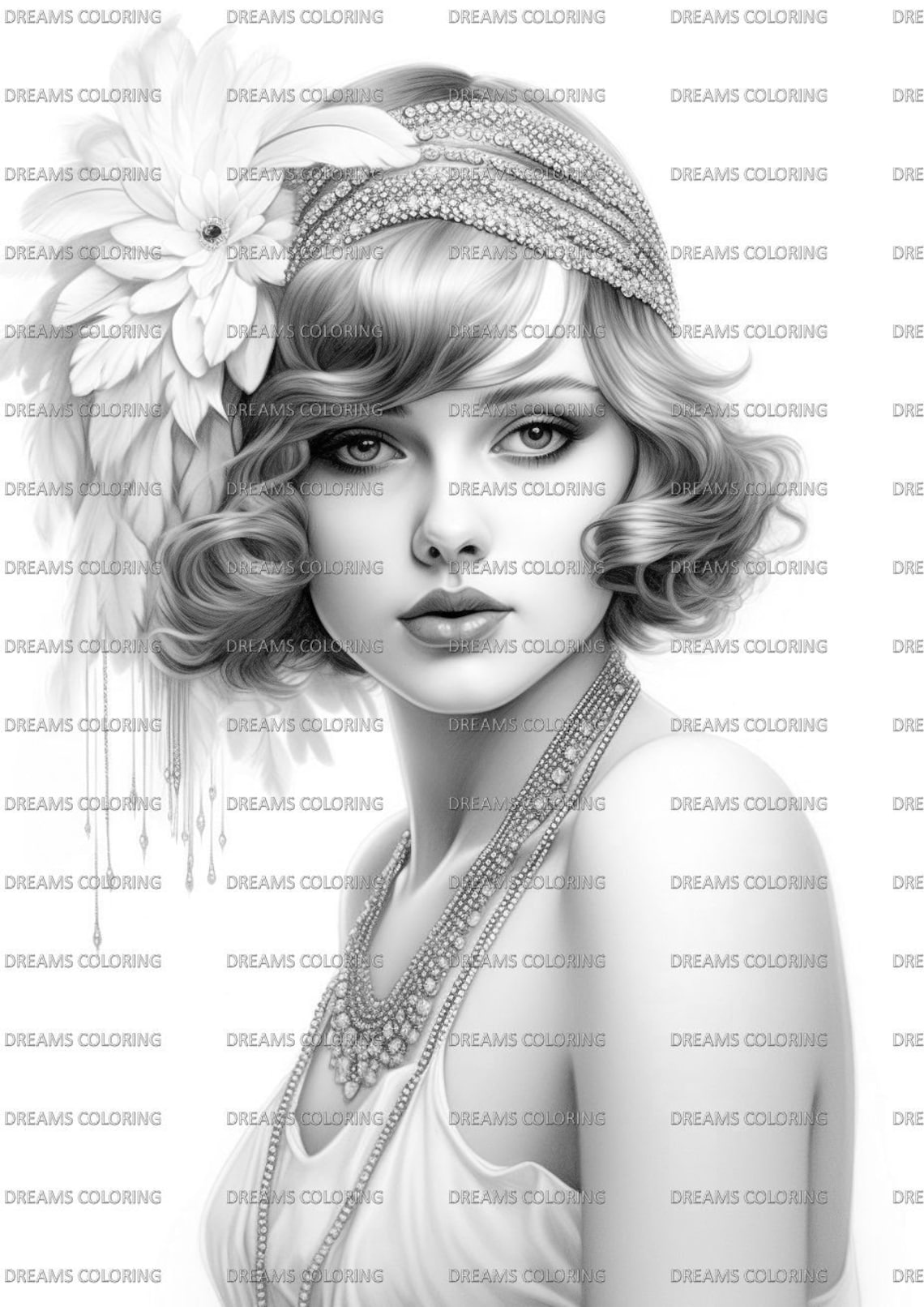 Roaring Twenties: Gatsby 65 Coloring Pages - Etsy