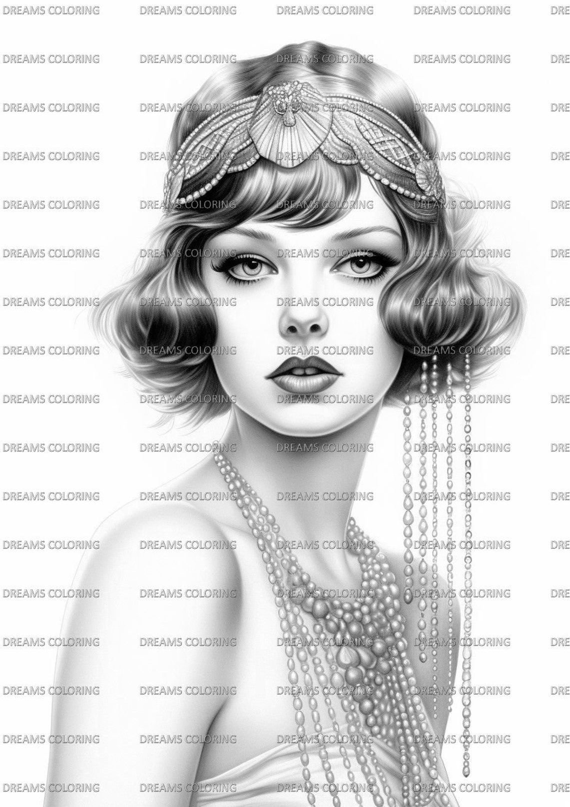 Roaring Twenties: Gatsby 65 Coloring Pages - Etsy