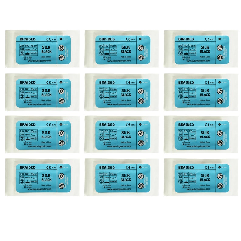 Suturing Doctor 12 X Training Sutures 75cm Thread - Choose From Nylon ...