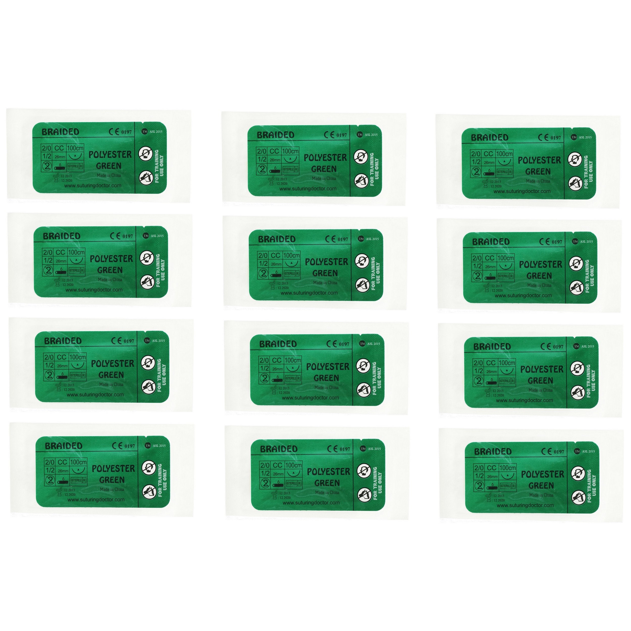 Suturing Doctor 12 X Training Sutures 75cm Thread - Choose From Nylon ...