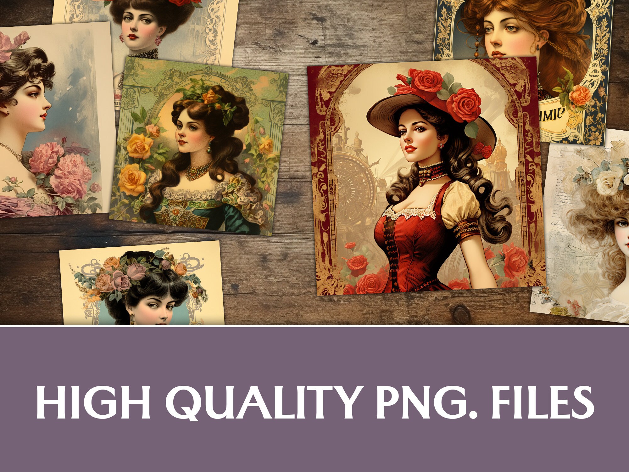 Vintage Posters, Victorian Printable Poster Designs, Vintage Lady ...