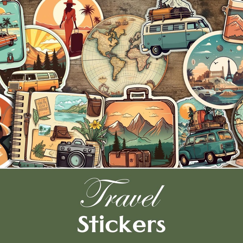 Travel Stickers - Etsy