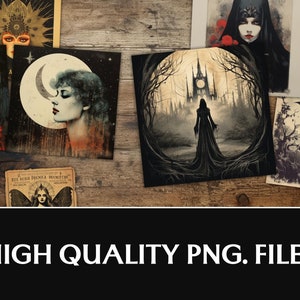 Gothic Posters, Vintage Gothic Junk Journal, Printable, Gothic Ephemera ...