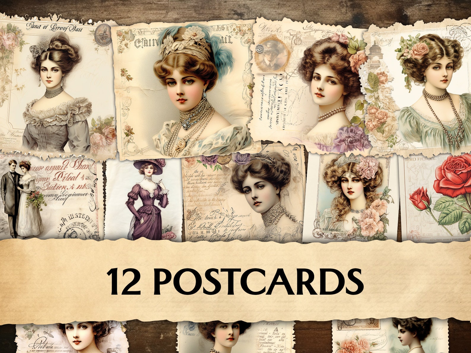 MEGA BUNDLE Junk Journal Victorian Pack, Printable Scrapbook Supplies ...