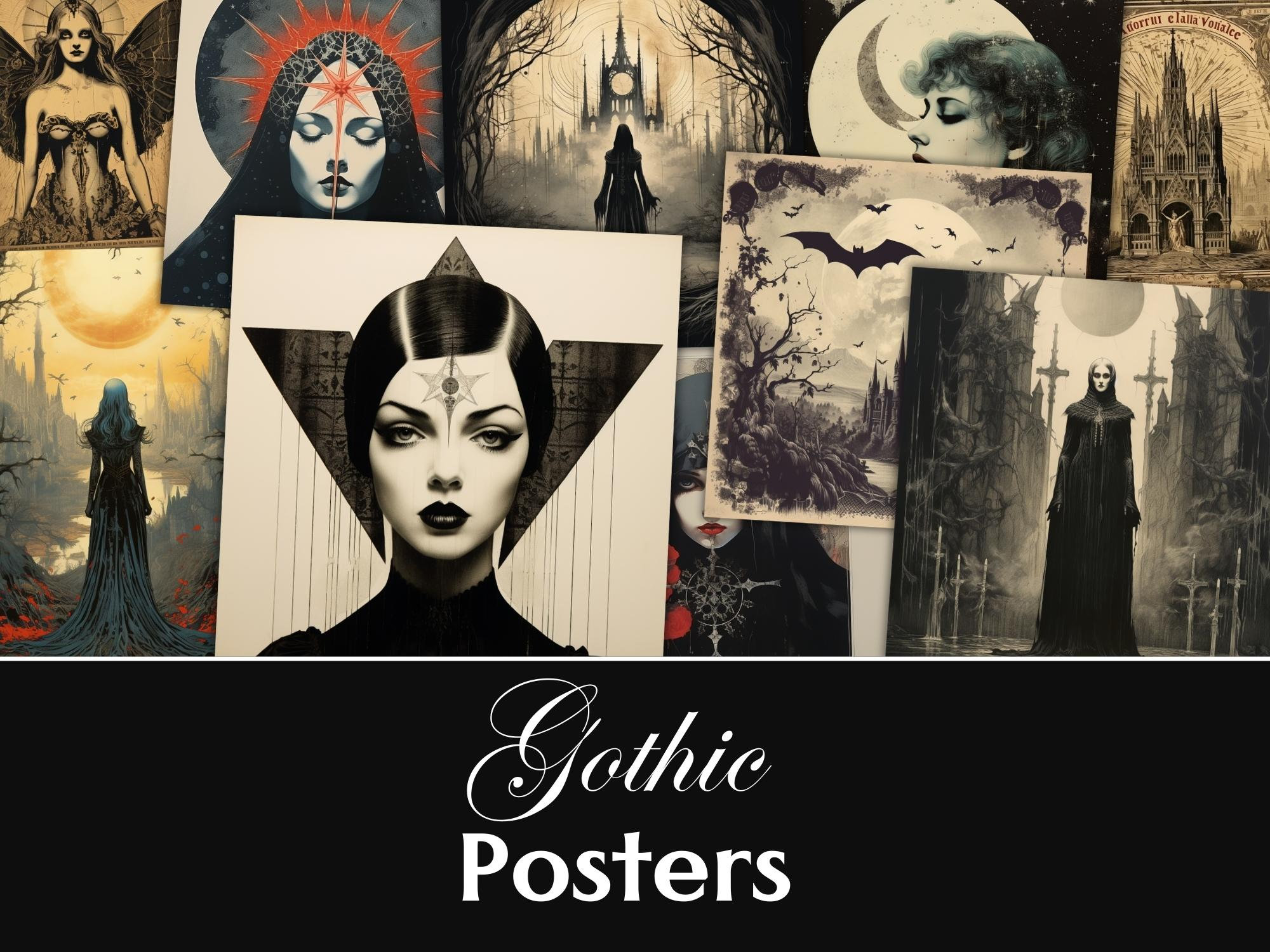 Gothic Posters Vintage Gothic Junk Journal Printable Gothic - Etsy