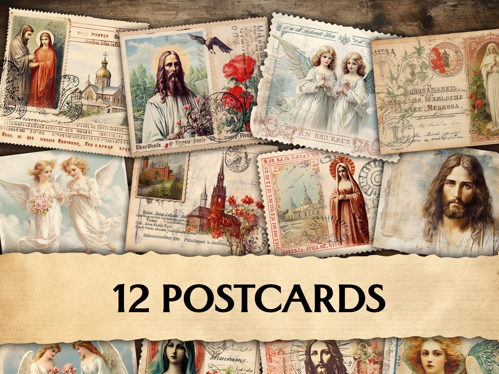 Junk Journal Printable Christian Pack, Scrapbook Christianity Supplies ...