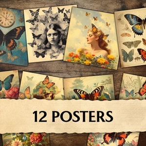 MEGA BUNDLE Junk Journal Butterfly Pack Printable Butterfly Scrapbook ...