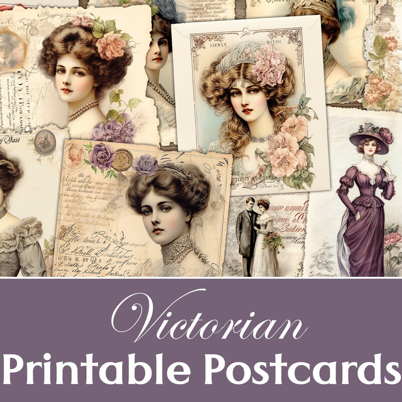 Victorian Postcards - Etsy